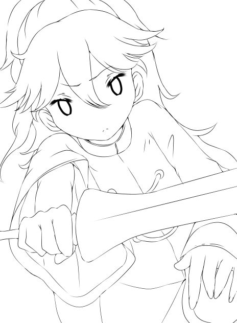 Rin san(line art) - ibisPaint