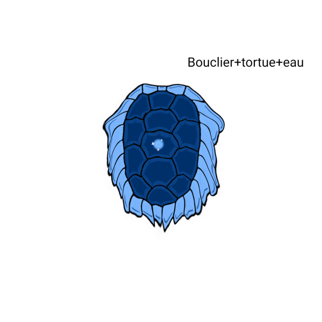 Aqua-turtle shield - ibisPaint