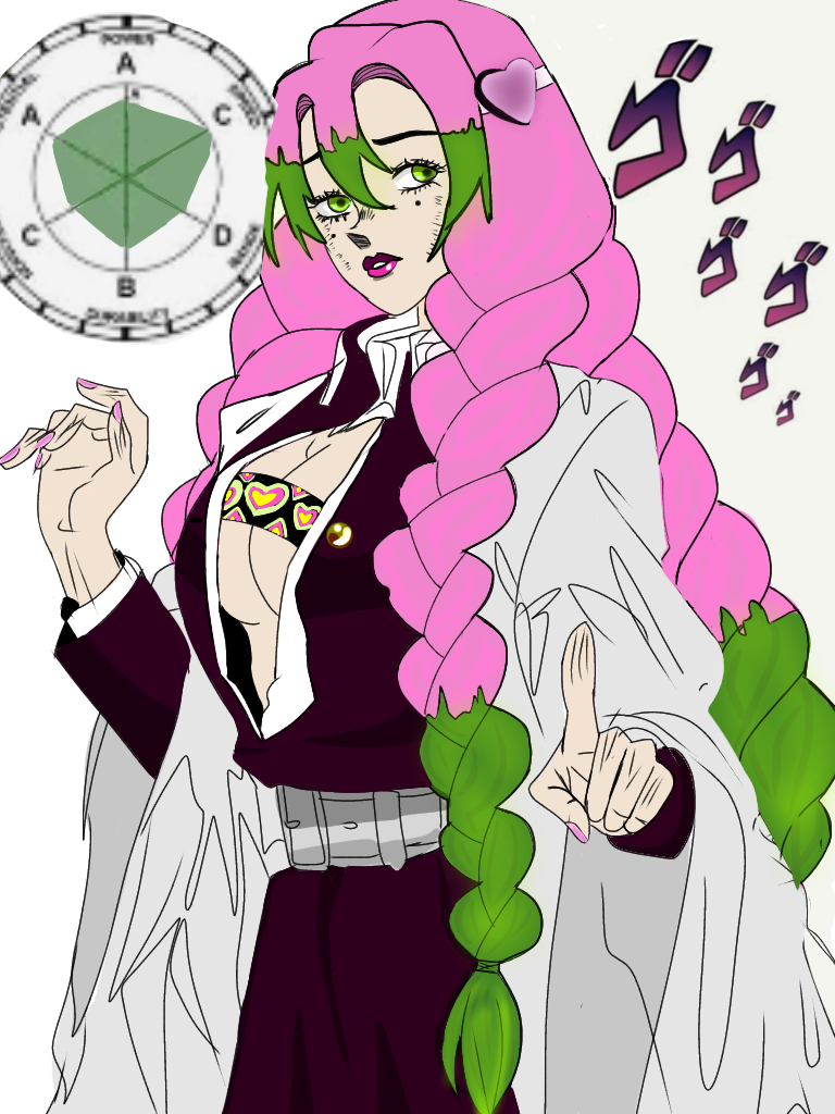 Mitsuri de demon slayer+jojo - ibisPaint