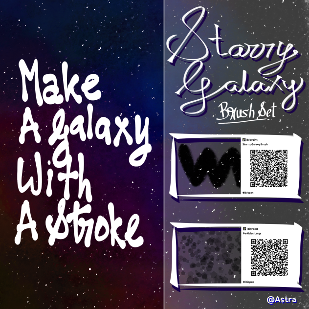 Starry Galaxy Brush Set - ibisPaint