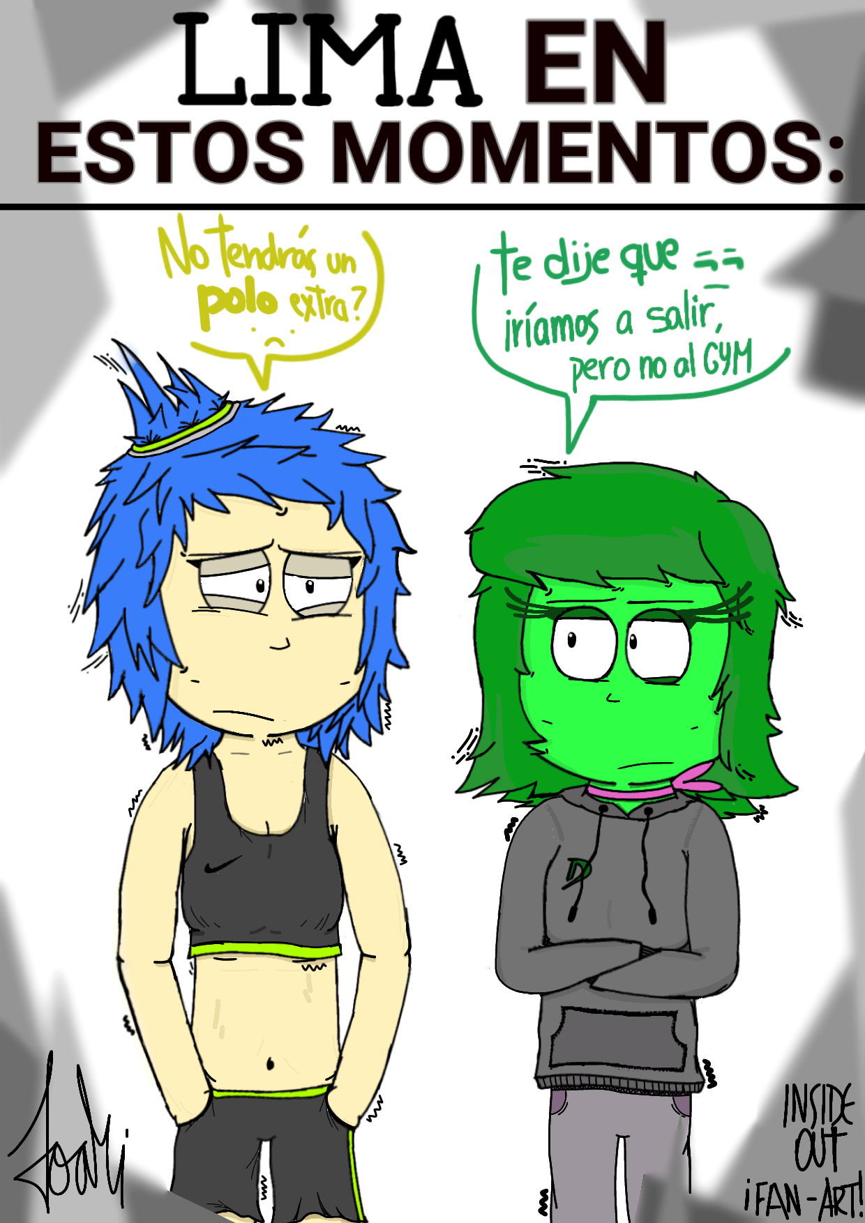 IT'S COLD! - INSIDE OUT_joy-and-disgust - ibisPaint