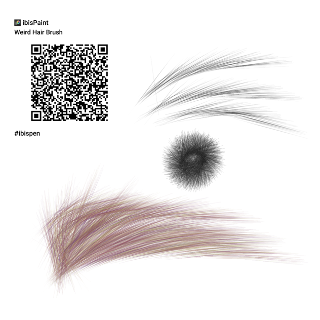 Weird Hair Brush - ibisPaint