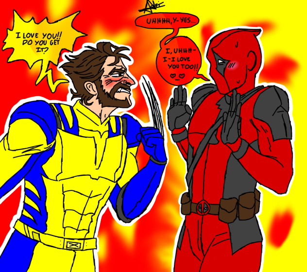 Deadpool y Lobezno OMG - ibisPaint