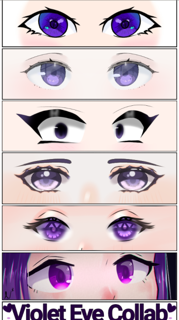 Violet eye collab - ibisPaint