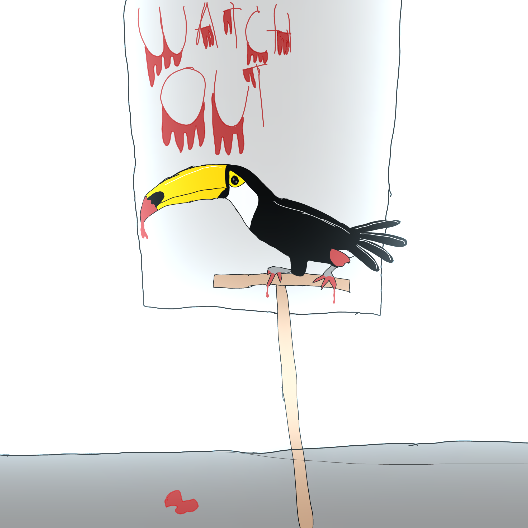 Red toucan… odd - ibisPaint