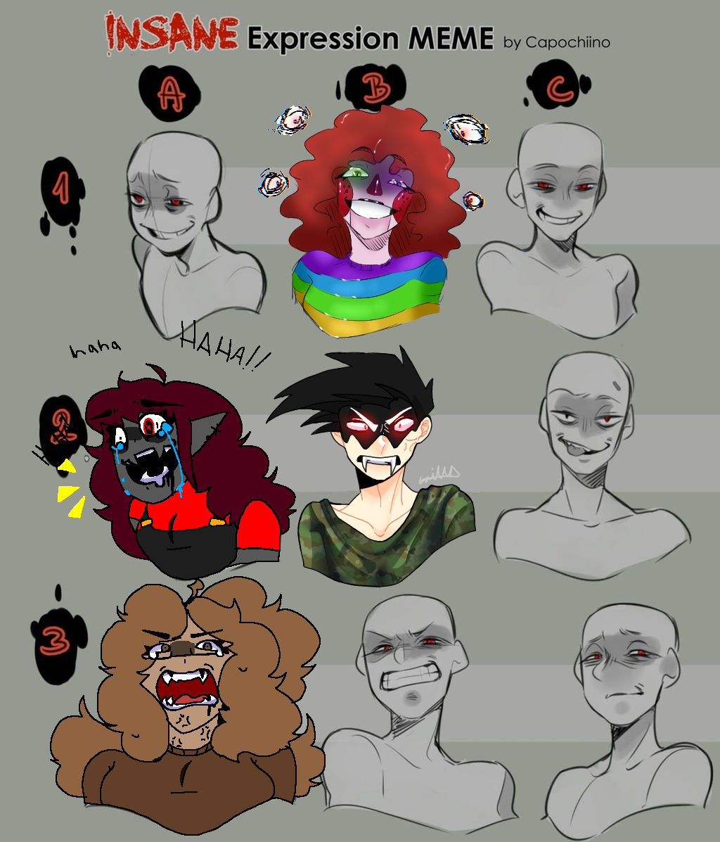 Insane expression meme - ibisPaint
