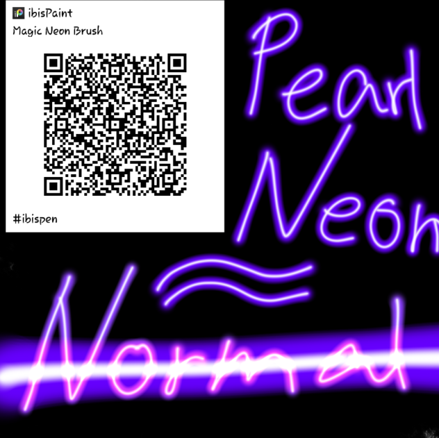 Neon Brush QR Code - ibisPaint