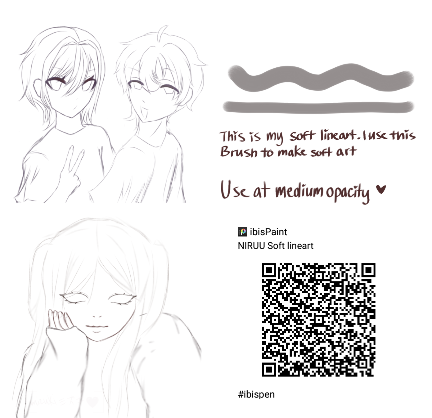 Lineart brush 1 - ibisPaint