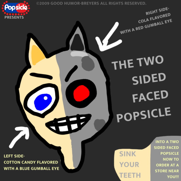 The Two Sided Faced Popsicle - ibisPaint