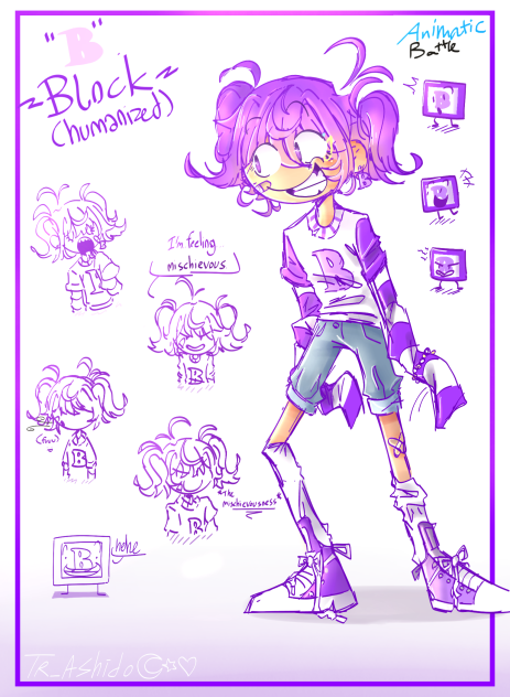 B Block🟪⬜ - ibisPaint