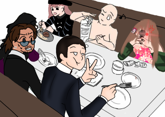 Dinner Table Collab - ibisPaint
