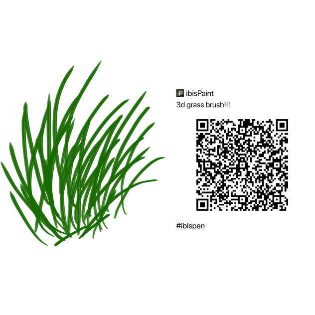 3d grass brush!! - ibisPaint