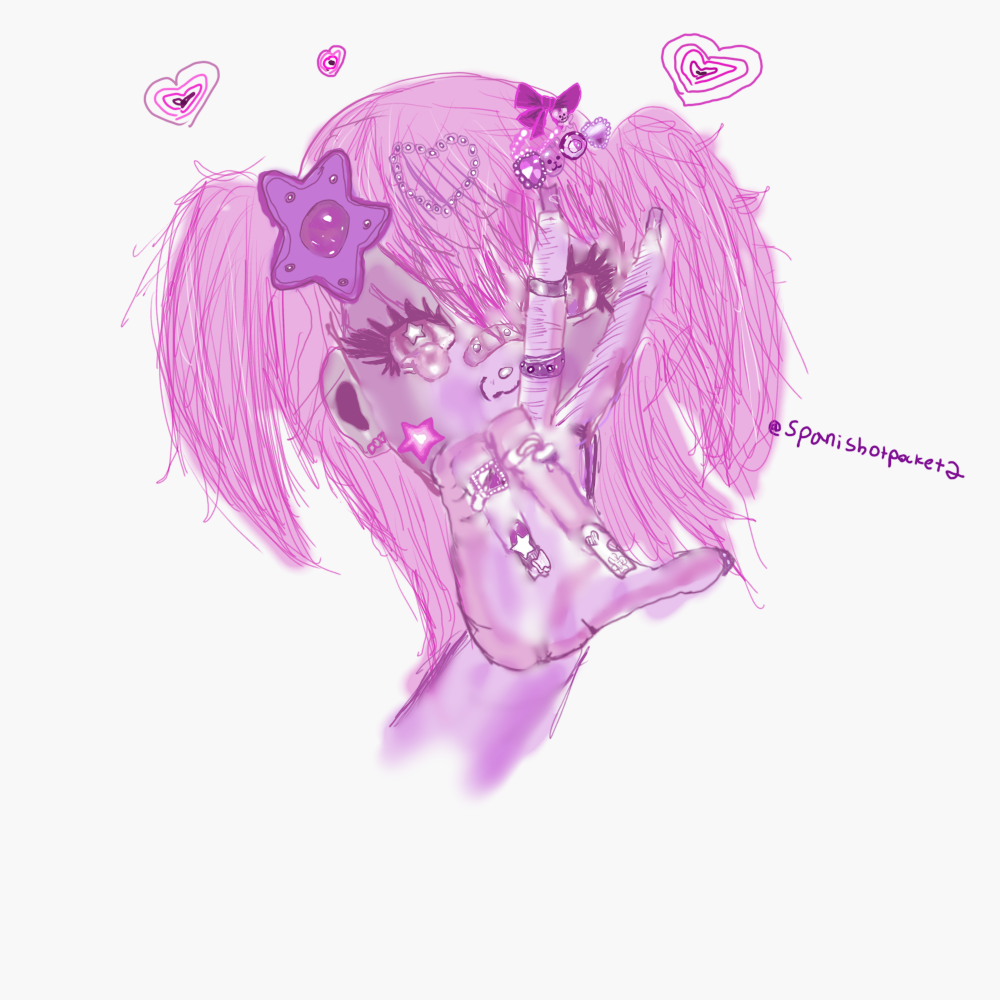 cute bubblegum girl - ibisPaint