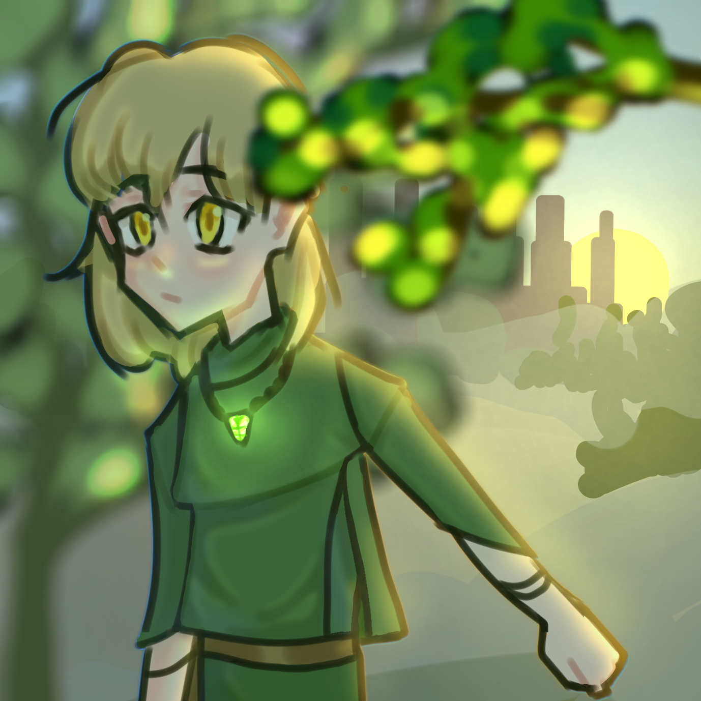 Idk girl standing with her hand out - ibisPaint