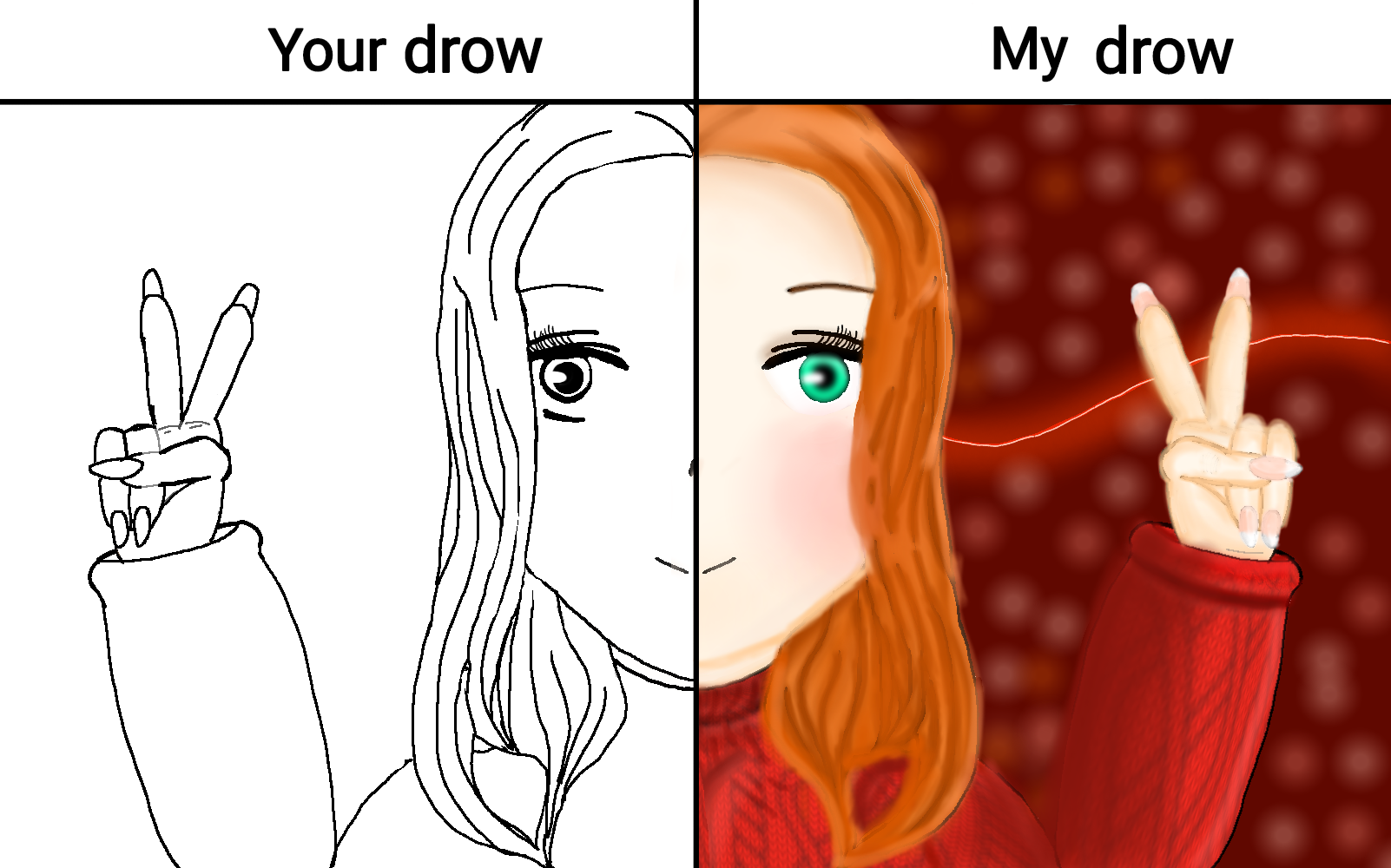 you and my drow - ibisPaint
