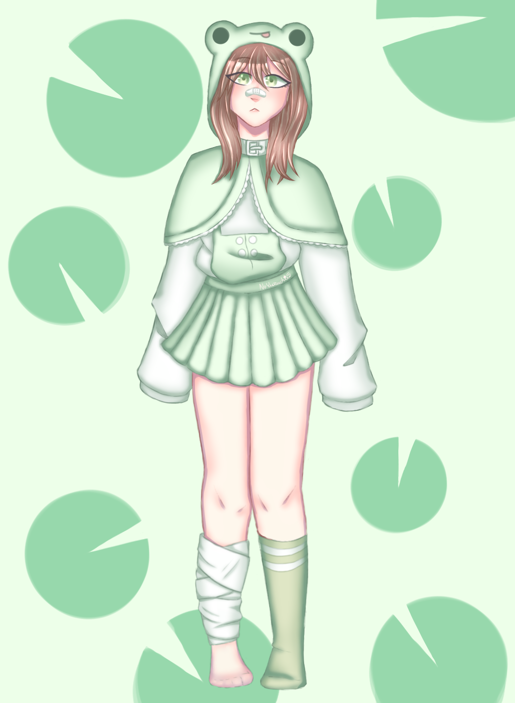 Frog girl commission - ibisPaint