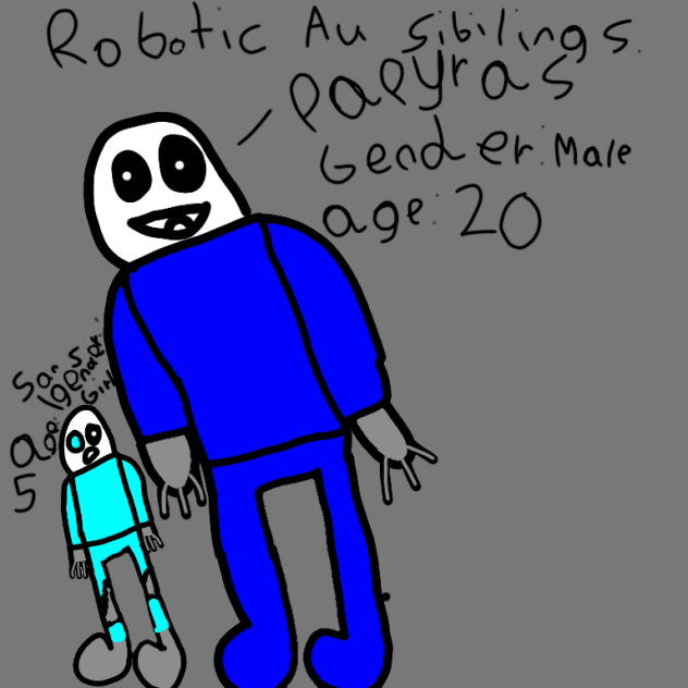 robotic sans and papyras - ibisPaint