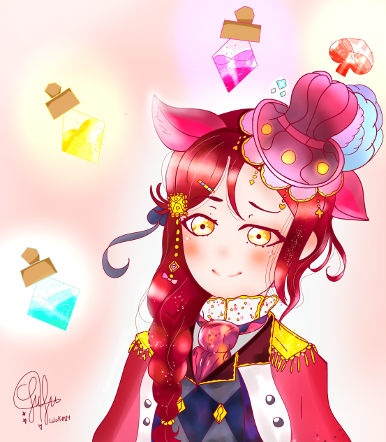 love live drawing wonderland Riko! - ibisPaint