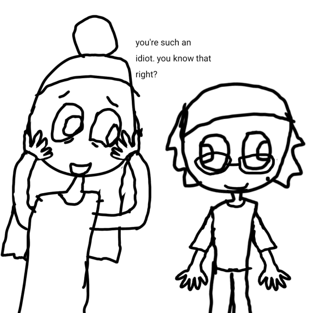 two idiots inspired by @Asillyauthor yt - ibisPaint