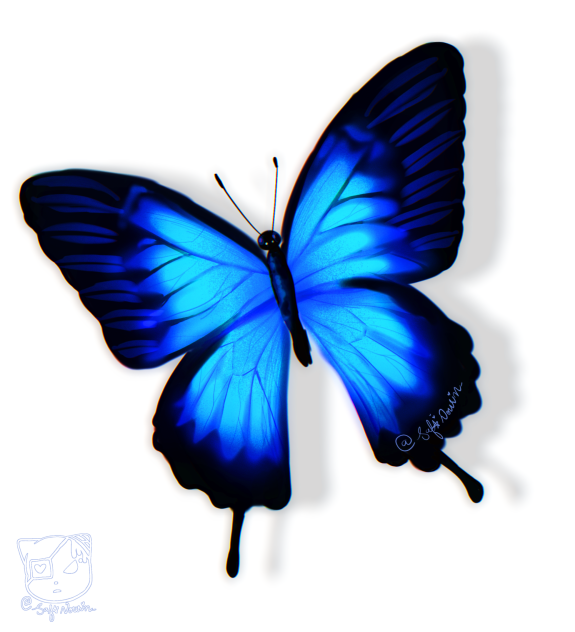 BLUE MONARCH - ibisPaint