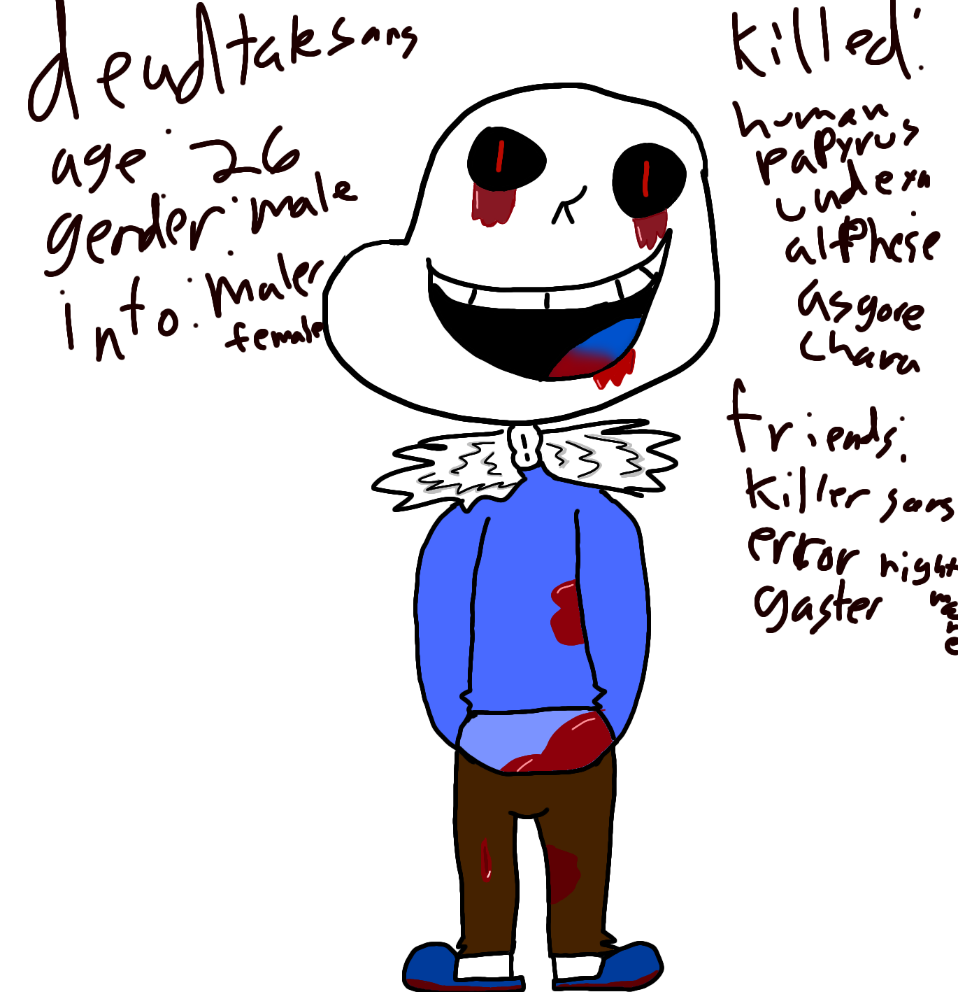 deadtale sans my au - ibisPaint