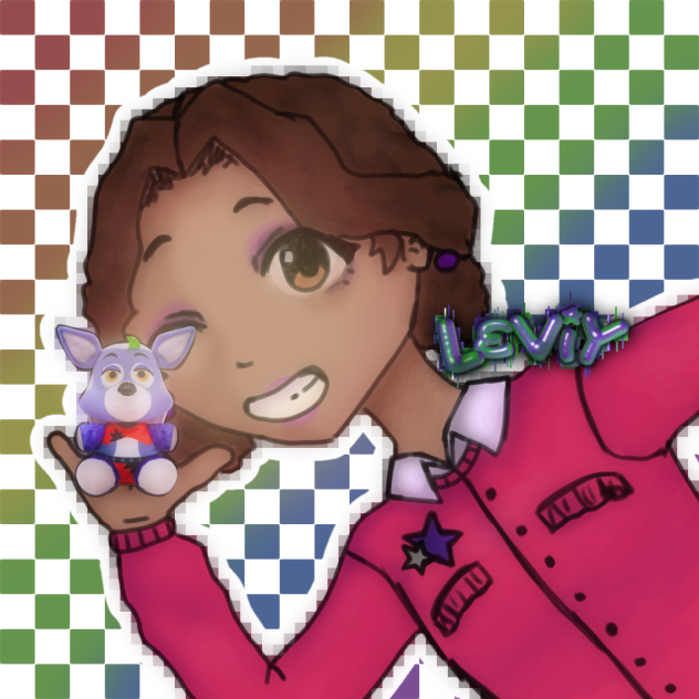 Cassie & Roxanne Wolf plush FNaF - ibisPaint