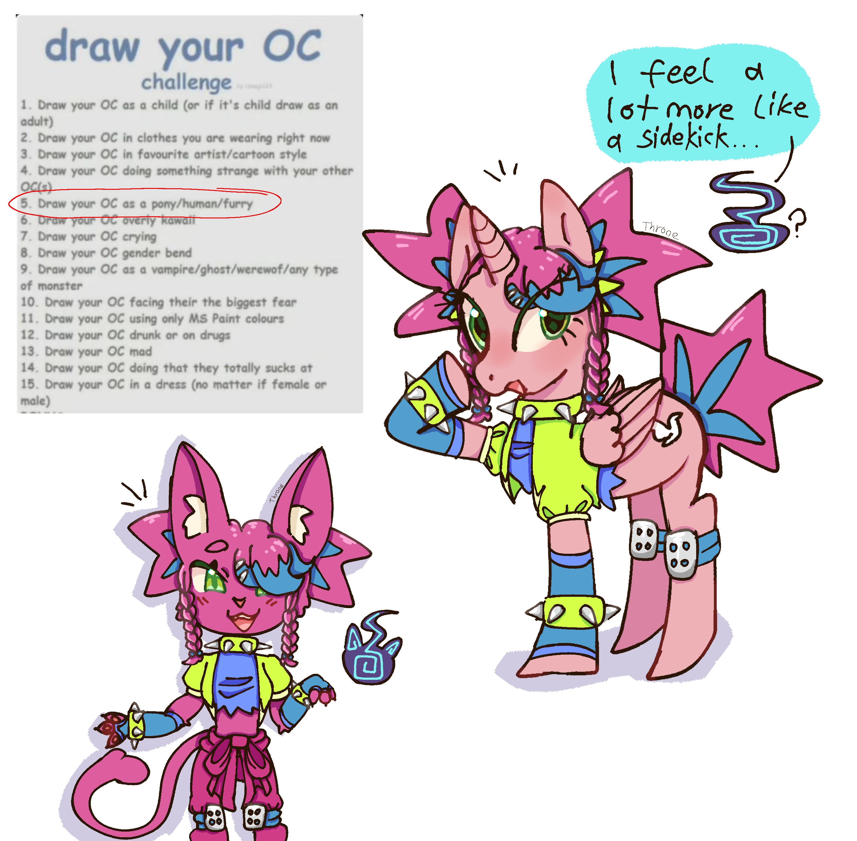 Day 5! Kimiko as a Furry and Pony - ibisPaint