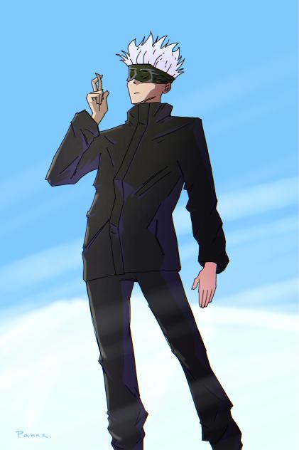 gojo in the sky - ibisPaint