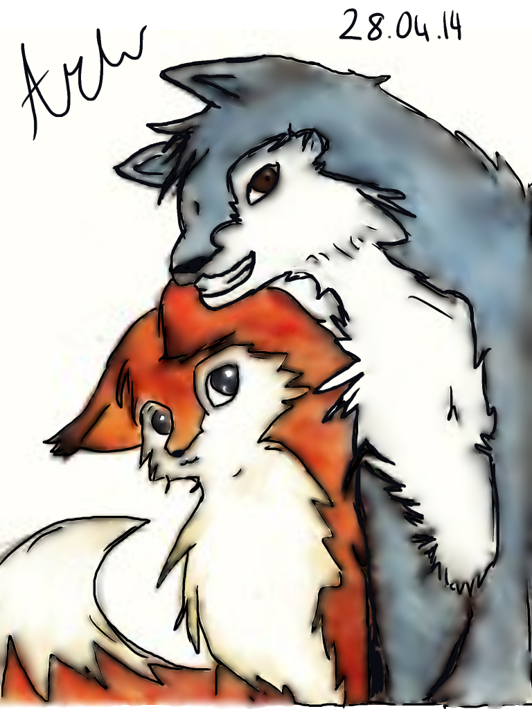 Fox + Wolf - ibisPaint