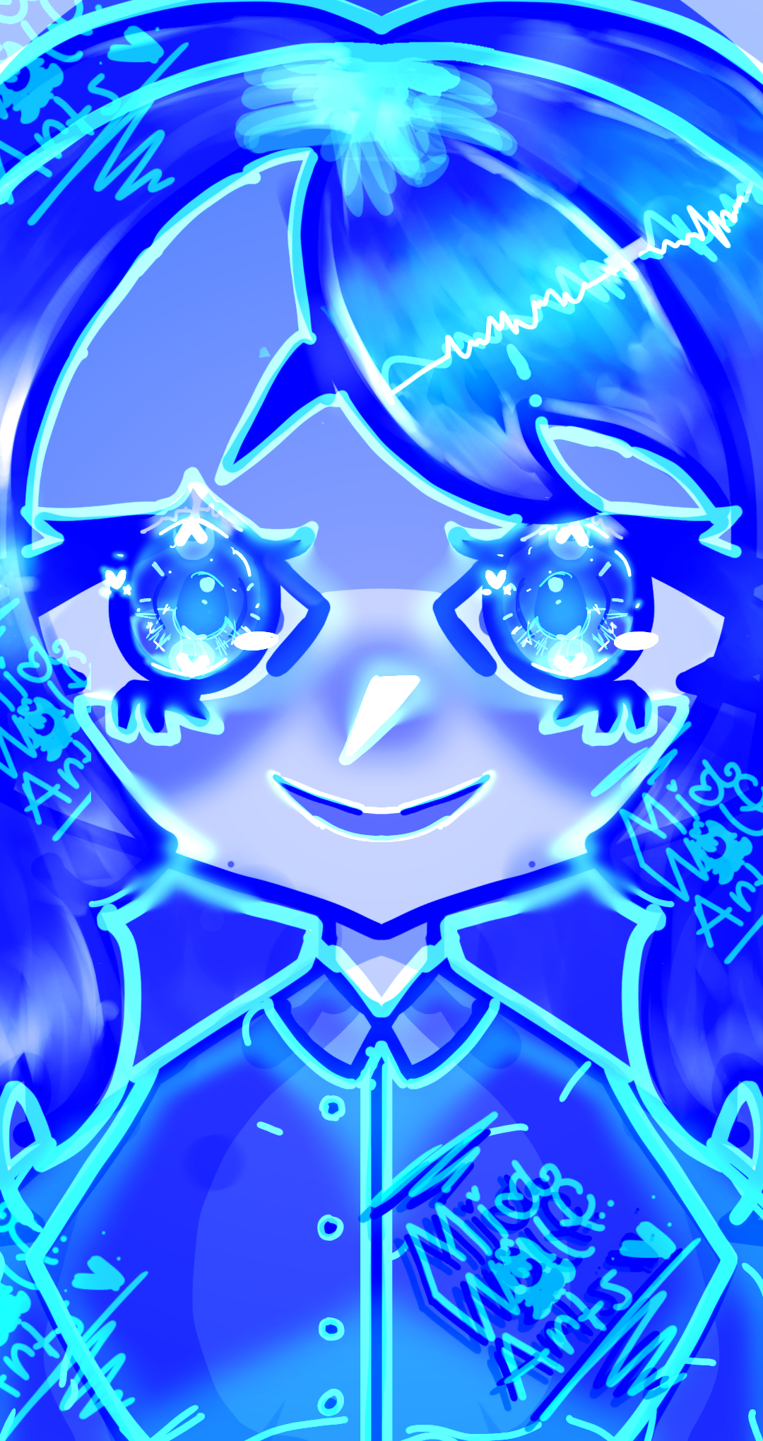 only blue (solo azul) - ibisPaint