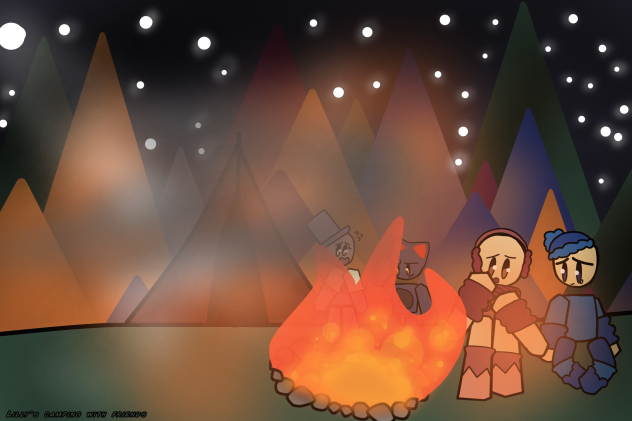 Lilly camping with friends2 - ibisPaint