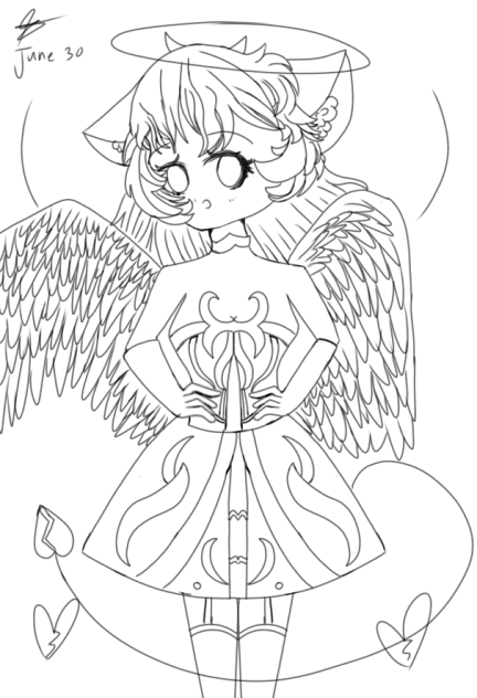 Devil Angel Demon - ibisPaint