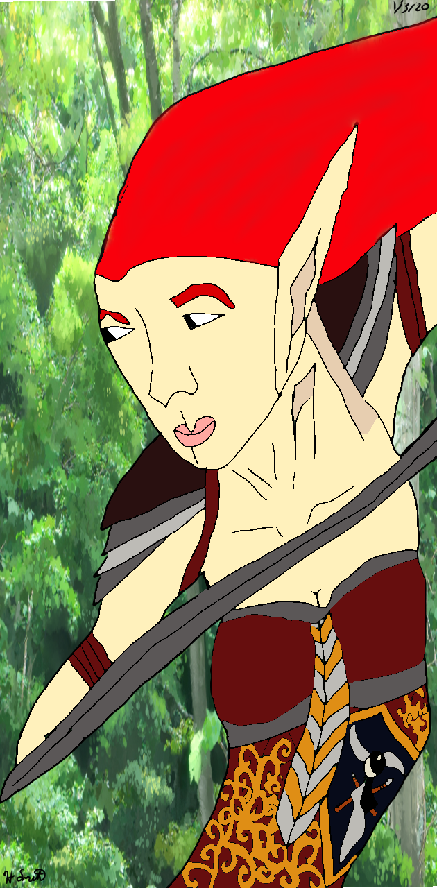 Warrior Elf - ibisPaint