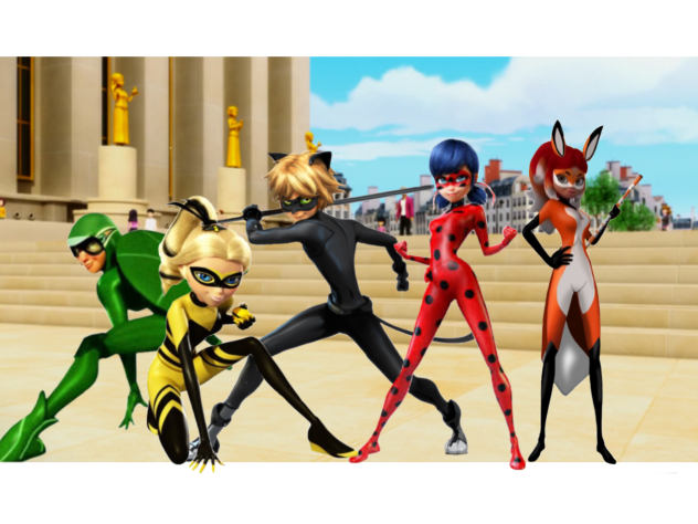Miraculous ladybug super Hero team - ibisPaint