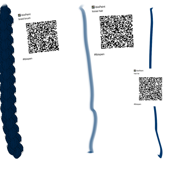 Brushes u need for braids - ibisPaint