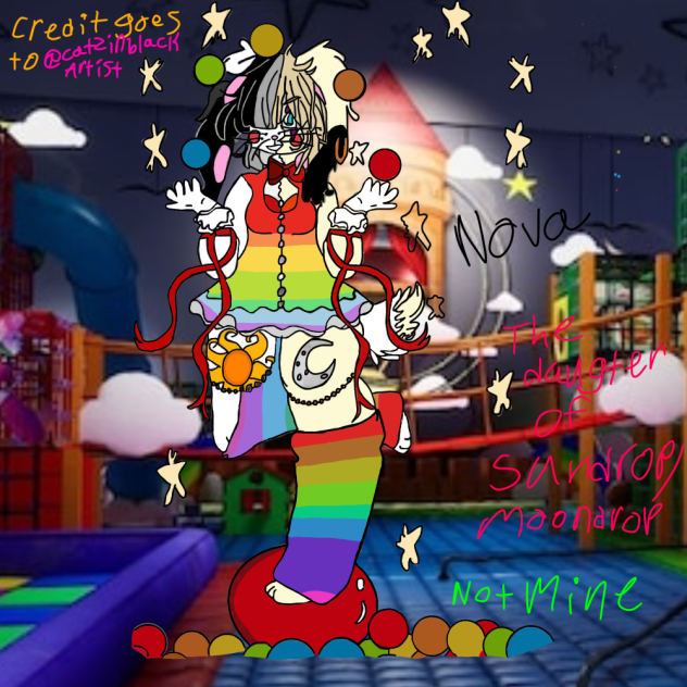 Nova the clown bunny - ibisPaint