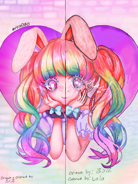 I only colored in right side - ibisPaint