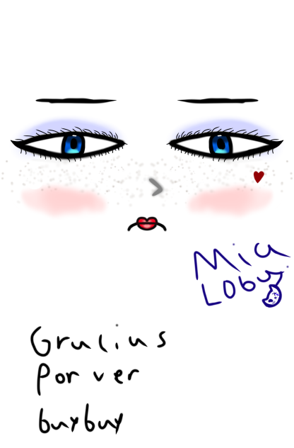 otro dibujo usando opción espejo - ibisPaint