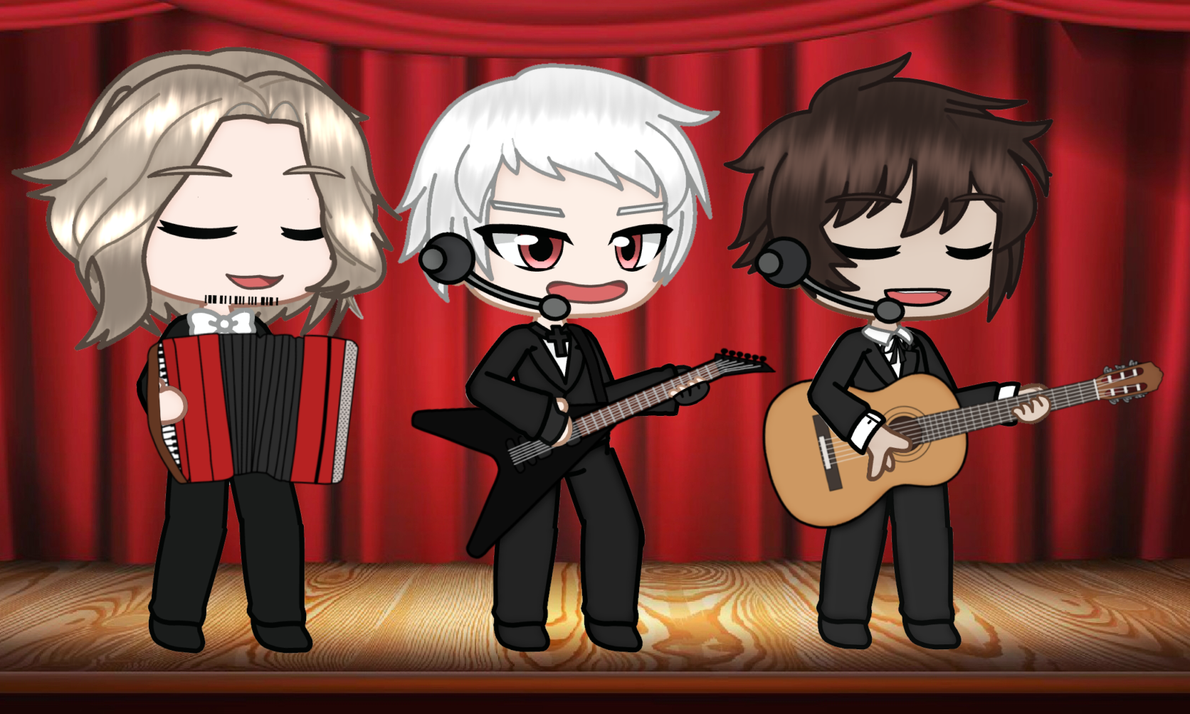 France, Prussia and Spain singing - ibisPaint