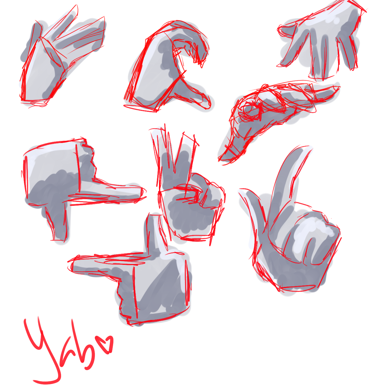 idk some hand sketches ig - ibisPaint