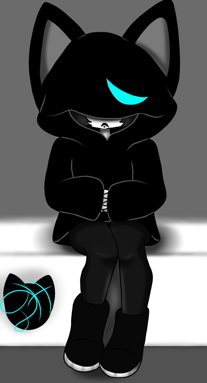 Sadness (Chibi Cat Hoodie OC) - ibisPaint