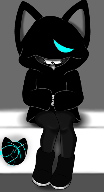 Sadness (Chibi Cat Hoodie OC) - ibisPaint