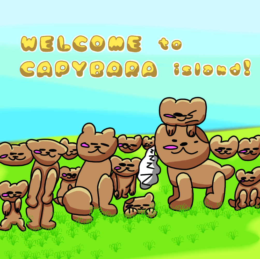 welcome to capybara island - ibisPaint