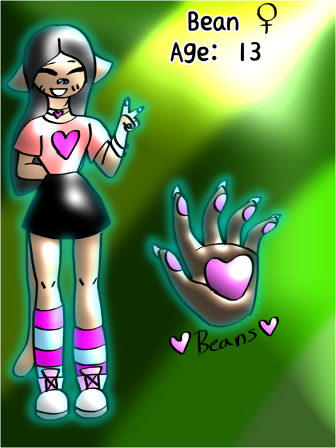 Bean but with glow and shine 🤩 - ibisPaint