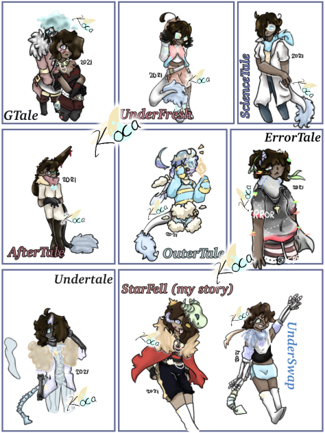 Me in Different Aus (1- ) - ibisPaint