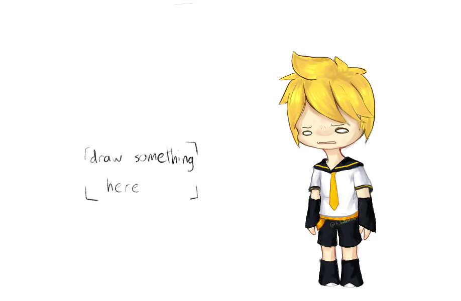 Len-kun' disappointed at something.. - ibisPaint