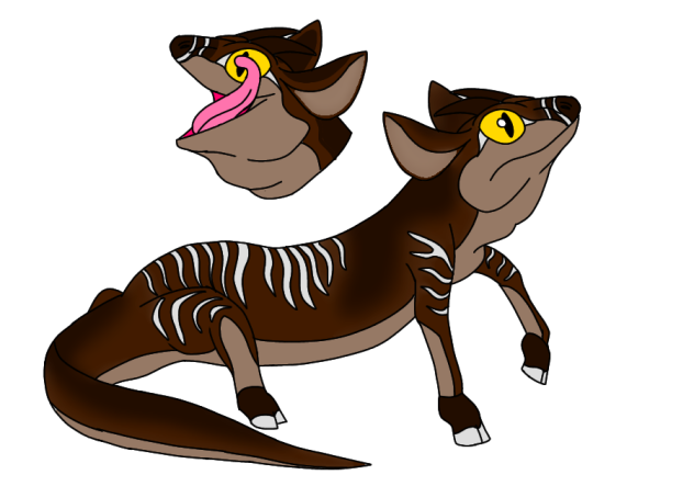 Newt and Okapi Fusion - ibisPaint