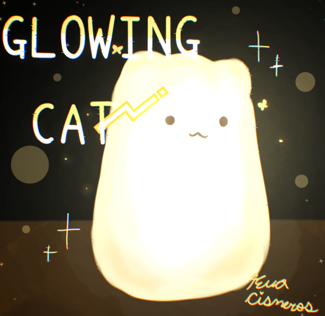 Glowing cat - ibisPaint