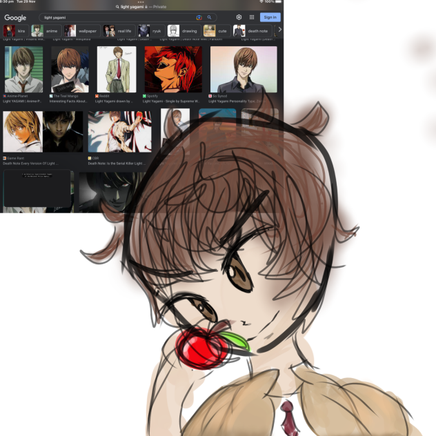 Light yagami death note fan art - ibisPaint