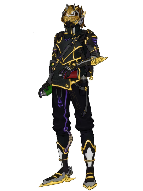 munha persona estilo cyberpunk - ibisPaint